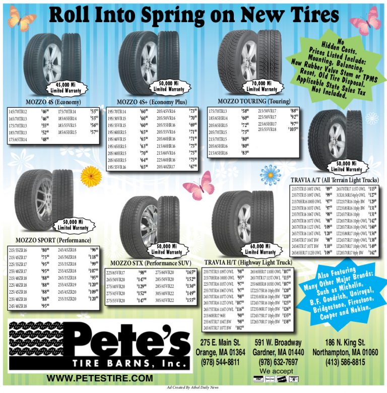 Roll into Spring on New Tires - Tire Sales and Service in New England